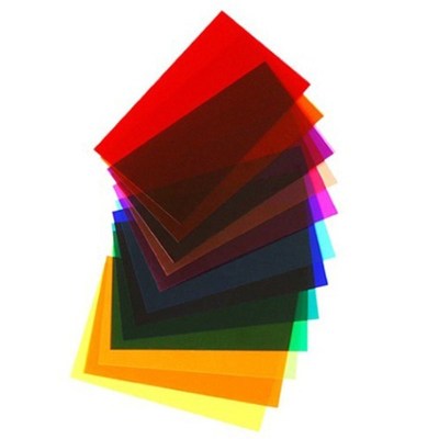 12pcs Colors card for Strobist Flash Gel Filter Color Balanc