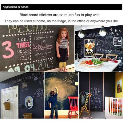 极速Blackboard Vnyl Peel and Stck Self AdhesveR Chalkboard W