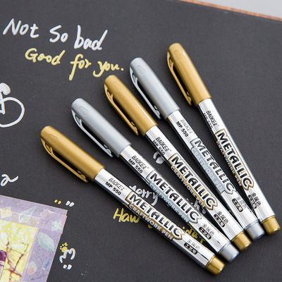 好货1pc Metallic Color Waterproof Permanent Oil Marker Pen F