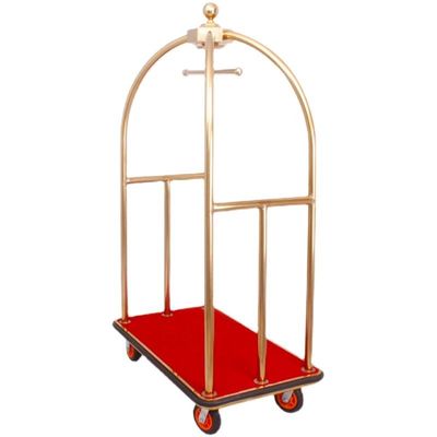 酒店大堂行李车不锈钢载重宾馆箱包车机场婚纱店星级豪华平板推车