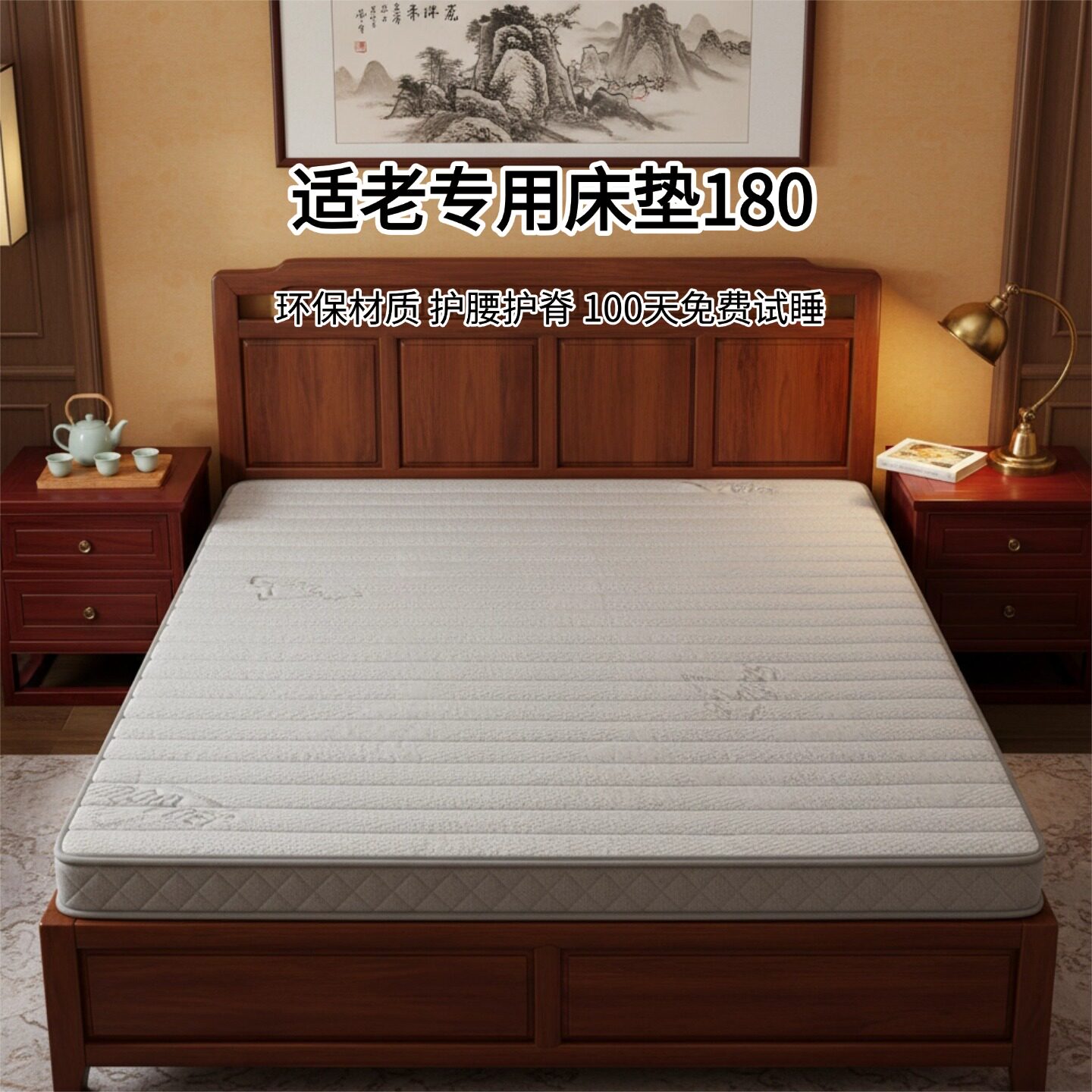 菲欧宫床垫180适老床垫环保家用卧室0胶水0甲醛护腰护脊硬垫子