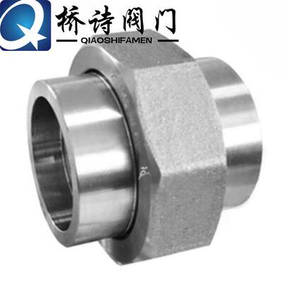 锻压304高压承插活接套焊接头油拧锻打1/4DN154分6分2寸