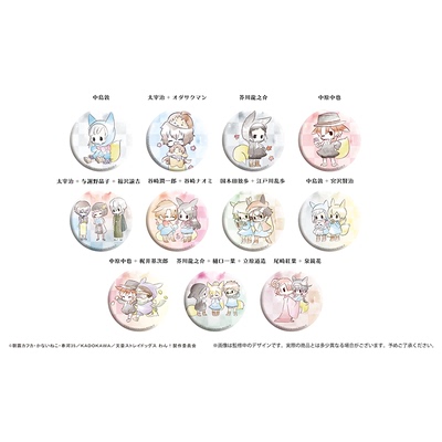 【TAPIOCA现货】文豪野犬 日谷 复古风小狐狸马口铁吧唧徽章盲盒