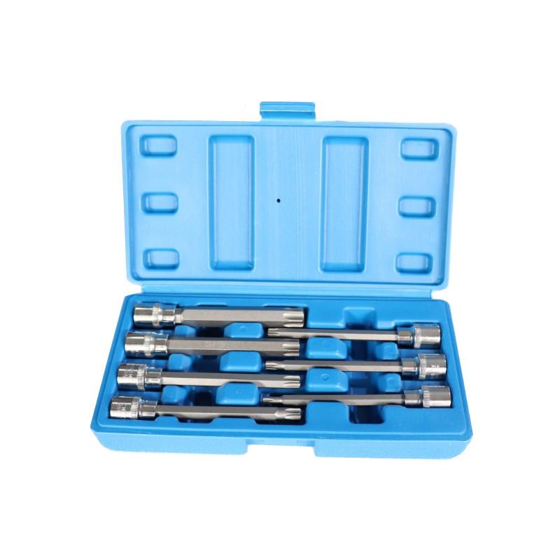 好货套筒内头8六角旋具批3套装花加长工具扳手套英制7/12角组中飞