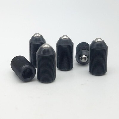 替米思米碳钢国标内六角波珠球头柱塞BMSJ/BMPJ4/5/6/8细牙螺丝型