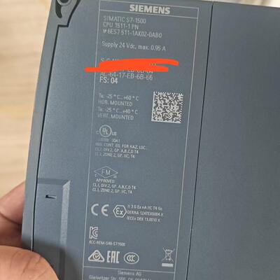 6ES7 511-1AK02-0AB0 S7-1500 PLC 可编程控制模块议价维修
