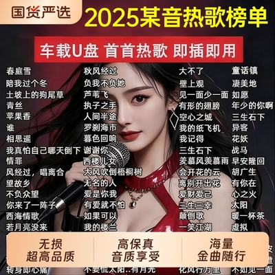 车载u盘歌曲2025新款柏林之声无损品质热门流行音响专用音乐u盘