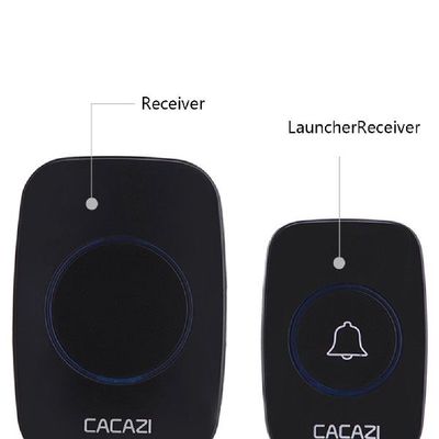 极速CACAZI Wireless Waterproof Doorbell 300m RaRnge US EU  P
