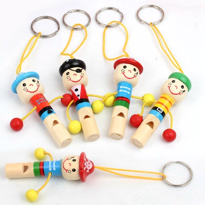 速发4 Woode Whistle Pirate Bithd Pty Gifts Wood Whistle