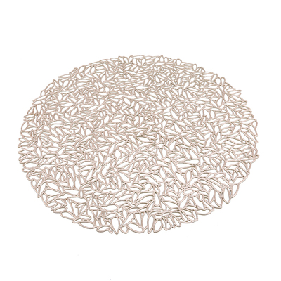 极速Circular Hollow Pvc Texture Western Placemat WatYerproof