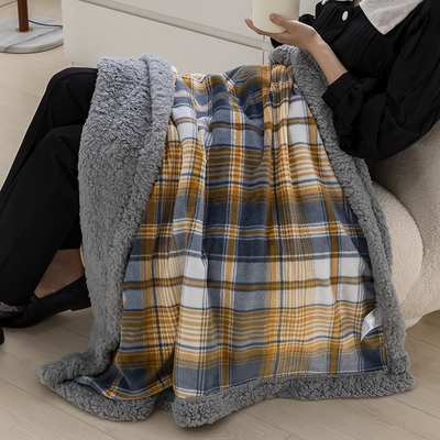 极速学生教室午睡盖腿毯子办公室披肩盖塔珊瑚绒午W休毯宿舍单人