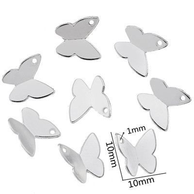 极速40PCS 10*10mm 6 Cqolor Wholesale animal Charms Alloy Met