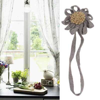 极速1pair Magnetic Curtain TieAback Flower Shape For Window