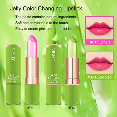 新品Kaynest 2 Packs Aloet Vera Lipstick Lips Moisturizer Lon
