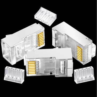 极速CNCOB Cat6 FTP rj45 Two-Piece EtGhernet Network Cable Co
