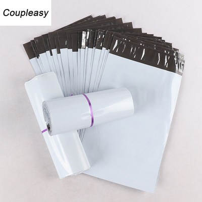 极速20Pcs 5 Sizes White Plastic Envelope WNaterproof Courier