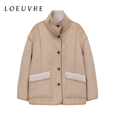 loeuvre郑丽媛同款羊羔毛夹克