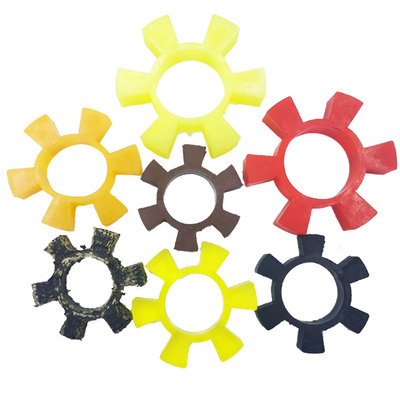 联轴器橡胶八角缓冲垫T154/170/195/200/210260聚氨酯L六角梅花垫