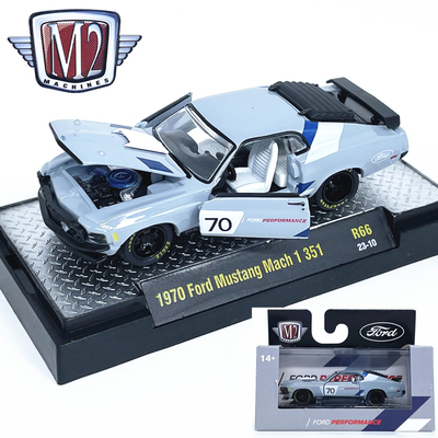 1:64道奇 福特野马Mach仿真合金汽车模型收藏摆件M2车模2025款