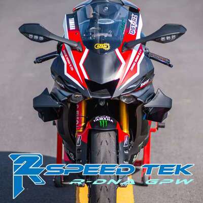 台湾R2SPEEDTEK原创设计侧翼扰流罩GPW竞技款定风翼雅马哈R6