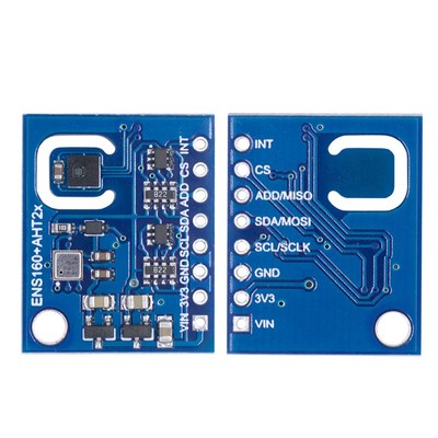 ENS160+AHT21 二氧化碳CO2 eCO2 TVOC 空S气质量及温湿度感测器