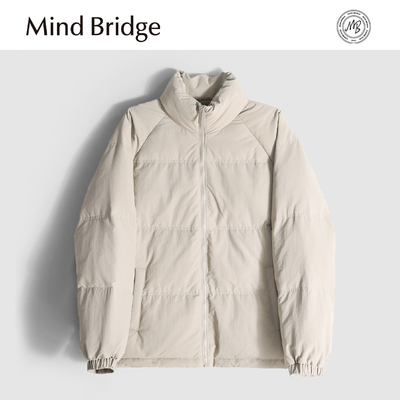 Mind Bridge2024新款潮牌冬季男休闲帅美式复古外套夹克式羽绒服