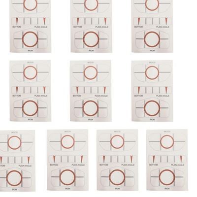 极速10pcs/set Golf Club Target Label IImpact Labels Target e