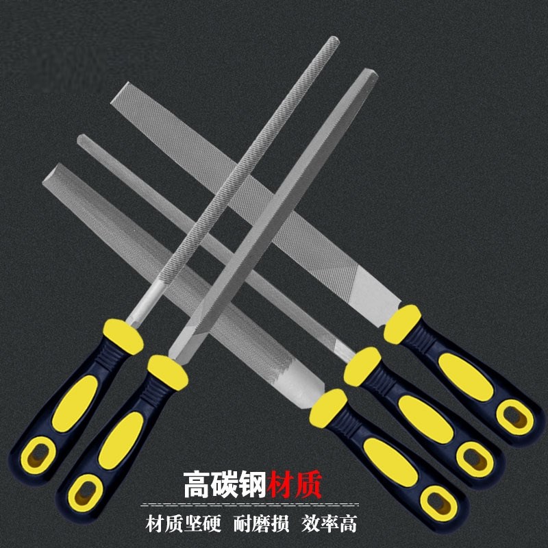 新品锉刀钢锉粗中细齿钳工锉刀z木工金属打磨套装平扁半圆三角锉