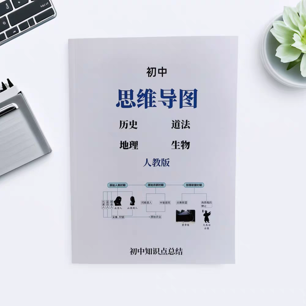 初中历史/地理/生物/道法小四门思维导图 历史时间轴知识点总结