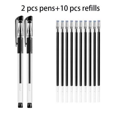 速发12+Pcs/lot+0.5mm+Gel+Pen+Pen+Refill+Rod+Set+High+Capacit