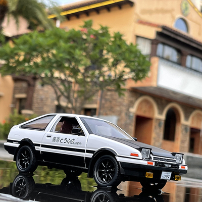 极速1:20 Movie Car INITIAL D AE86 AlFloy Car Model Diecast &