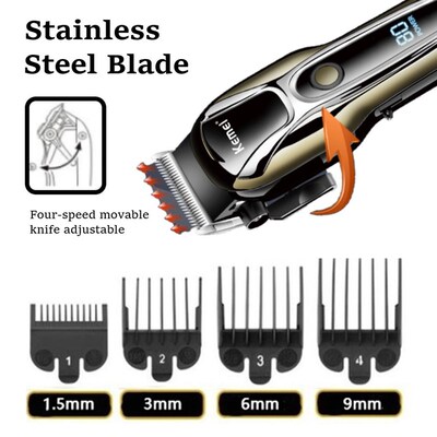 极速Kemei Clipper Electric Hair Trimmer for men ElVectric sh