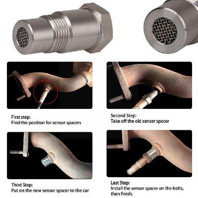 极速Car Oxygen Sensor Adapter M18X1.5 Car CEL SES DZTC Fix
