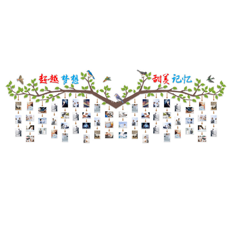 新品办公室装h饰员工风采展示墙背景墙团队励志文化墙亚克力企业
