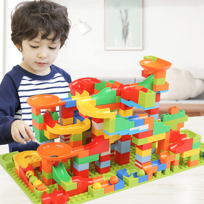 极速165-1e000PCS Marble Race Run Maze Ball Track Building Bl