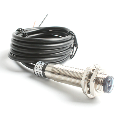 M12红外线感应光电开关铜管E3F1-DS5C4漫反射式传感器NPN常开C1