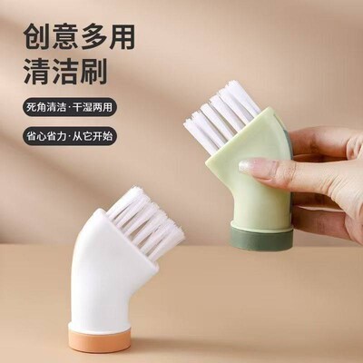 多功能无死角清洁刷可连接矿泉水瓶干湿两用扁头刷子多用缝隙刷