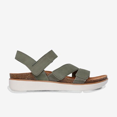 Skechers斯凯奇正品Lifted Comfort女款一字带运动凉鞋163252-OLV