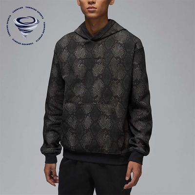 Nike/耐克正品JORDAN男士印花宽松连帽卫衣套头衫HF9895-010