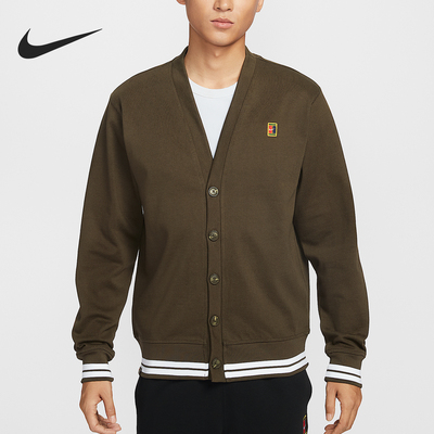Nike/耐克正品Court Fairway男士休闲针织复古运动外套IQ3973-212