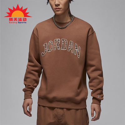 耐克男士针织复古户外印花卫衣