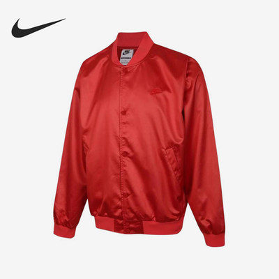 Nike/耐克官方正品NikeClub新款男红色街头夹克外套IF0728-657