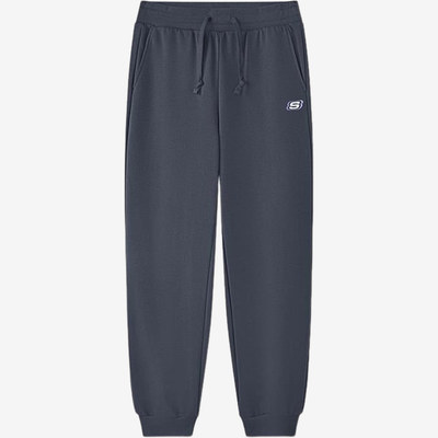 Skechers斯凯奇正品女款松紧中腰日常出行运动裤L325W116-026R