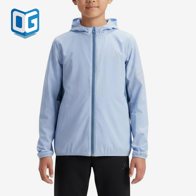Adidas/阿迪达斯正品夹克连帽拉链长袖儿童夹克外套KG5977