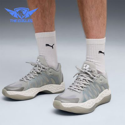 Puma/彪马正品四季款男女同款系带轻便经典透气篮球鞋313452-01