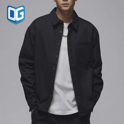 耐克男士翻领户外宽松纽扣衬衫