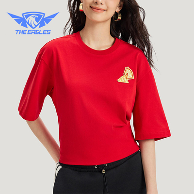 Adidas/阿迪达斯正品夏季男女透气新年款宽松柔软短袖T恤KR3078