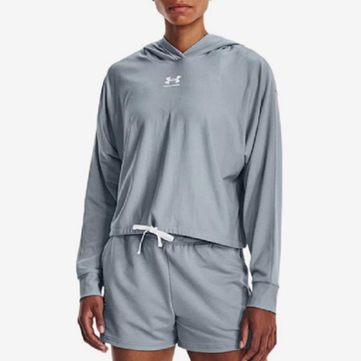 UA/安德玛正品Rival Terry Oversized HD女士宽松卫衣1376992-465