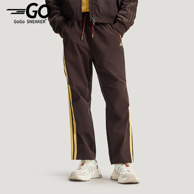 Adidas/阿迪达斯正品2025冬季款男士日常梭织直筒运动长裤KE4063
