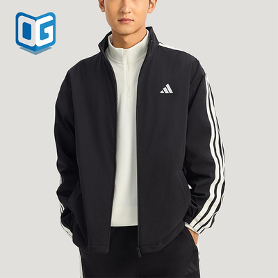 Adidas/阿迪达斯正品2025冬季款男士日常立领耐穿休闲外套KR2517